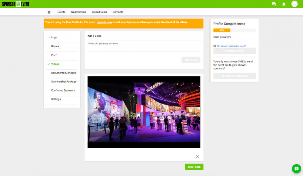 How To Create Your Event Prospectus on SponsorMyEvent